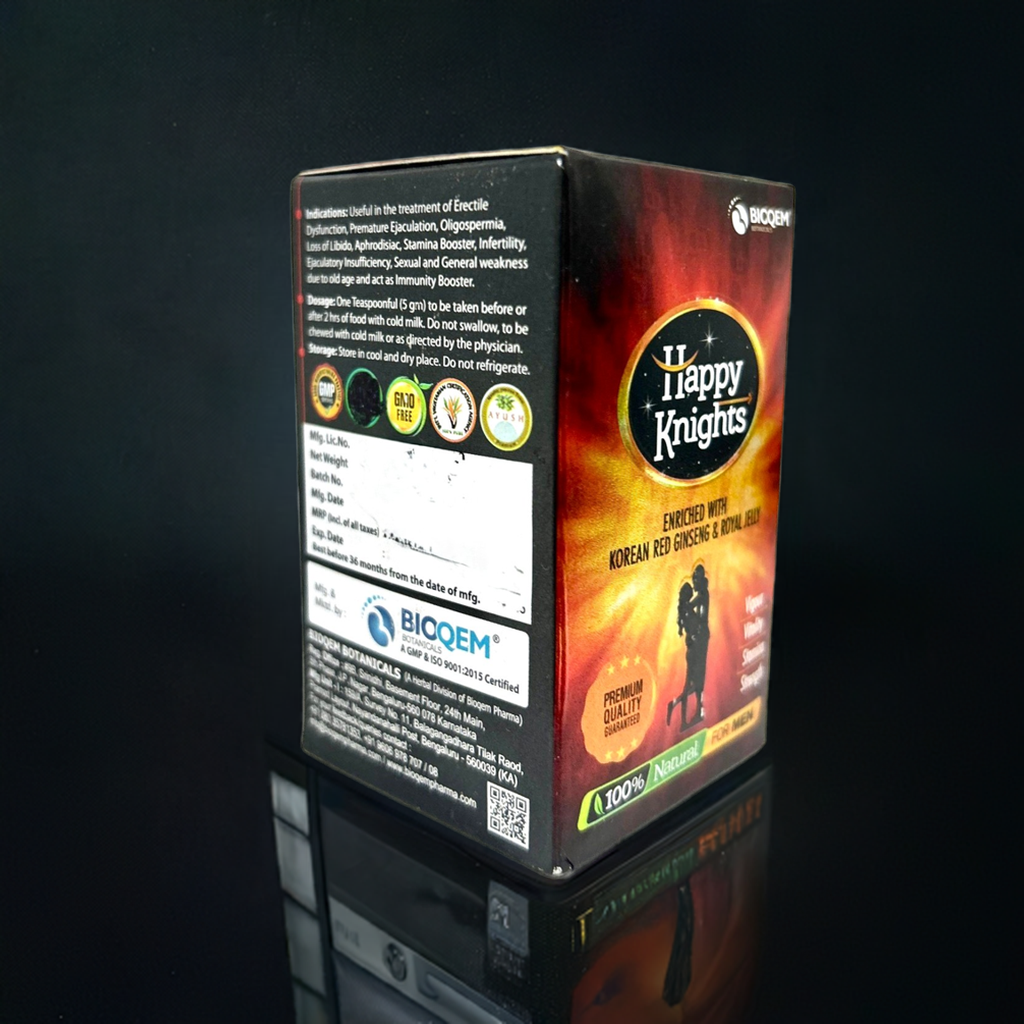 Bioqem Pharma Happy Knights for Men – Herbal Supplement with Natural ...