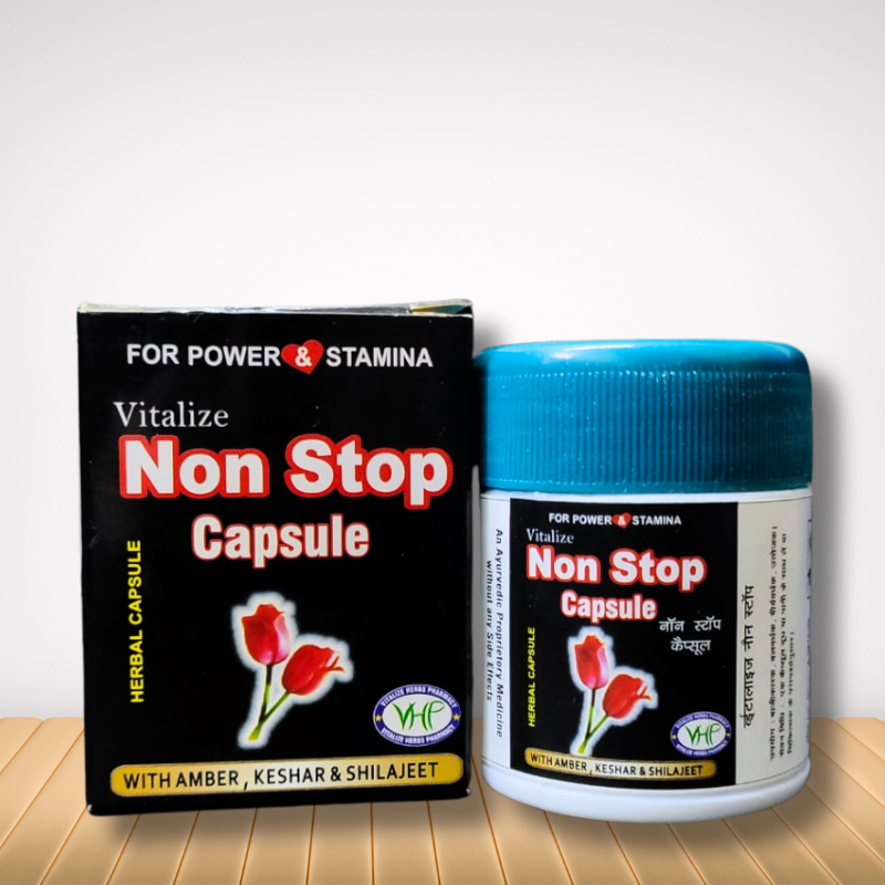 NON STOP 20 CAPSULES Non Stop Capsules with Ambar Keshar & Shilajit ...
