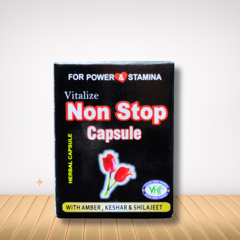 NON STOP 20 CAPSULES Non Stop Capsules with Ambar Keshar & Shilajit ...